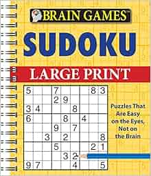 Amazon.com: Brain Games Sudoku Large Print (9781450827140 ...
