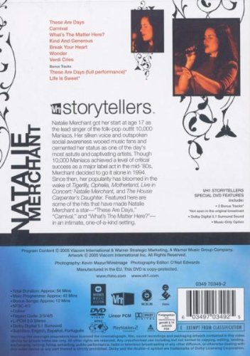 Natalie Merchant Album: «Natalie Merchant - VH1 Storytellers»