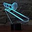 Amazon.com: 3D Saxphone Trombone Night Light Table Desk Optical ...