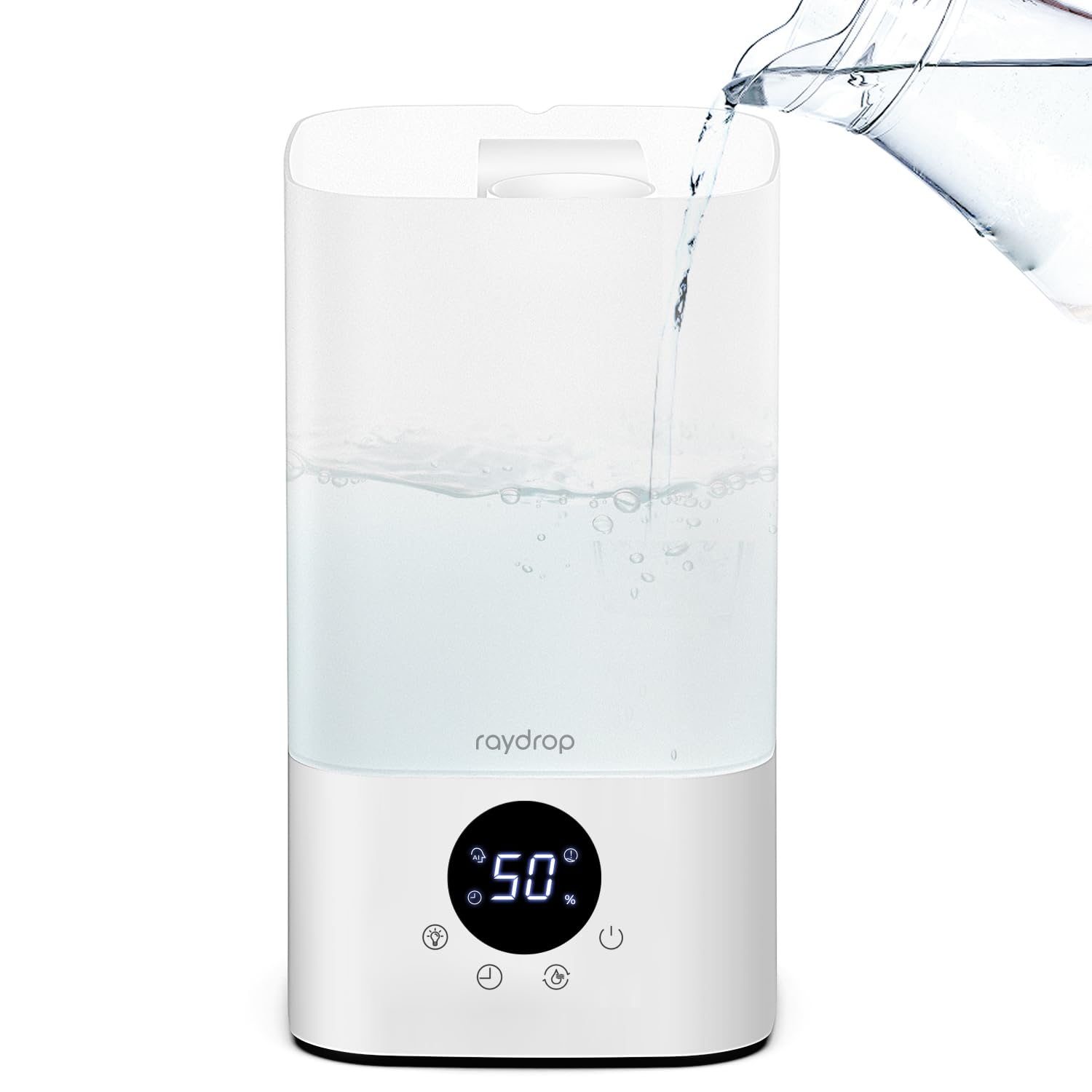 raydrop Smart Humidifiers for Bedroom, 2.5L Top Fill Cool Mist ...