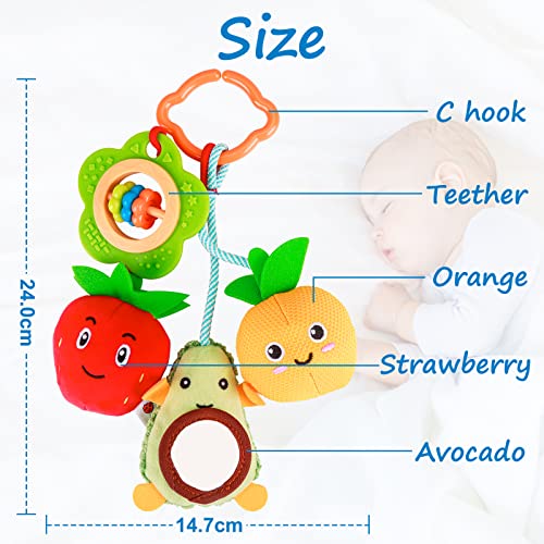 YELUFT Baby Stroller Crib Soft Toys - Hanging Rattle Infant Activity ...
