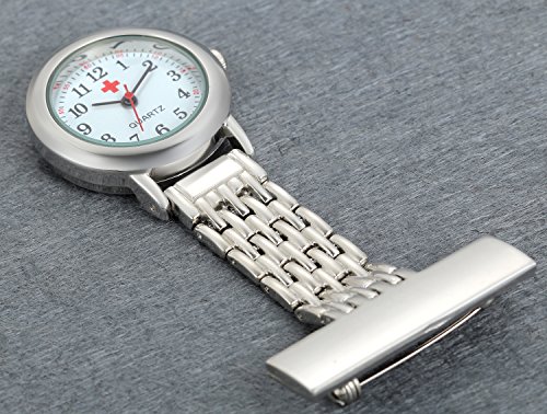 Nurse Watch with Second Hand for Women and Men Pin-on Brooch Unisex ...