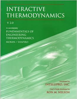 Interactive Thermodynamics CD-ROM Version 2.0 with User's Guide to ...