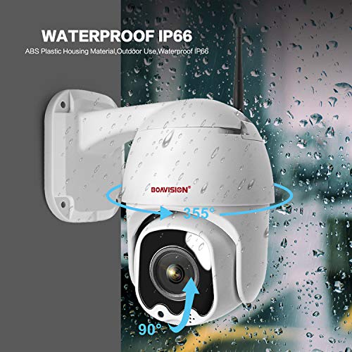 PTZ Camera,BOAVISION WiFi Cameras for Home Security Outdoor Dome Camera ...