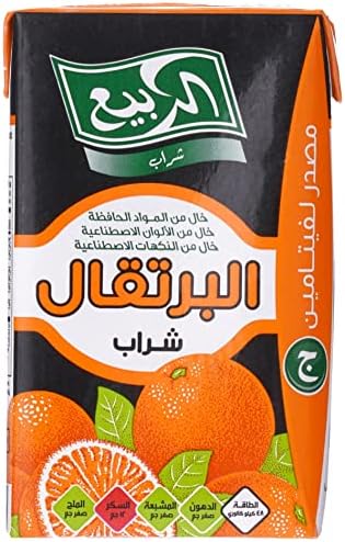 Al Rabie Orange Uht Drink, 250 ml- Pack of 1 price in Saudi Arabia ...