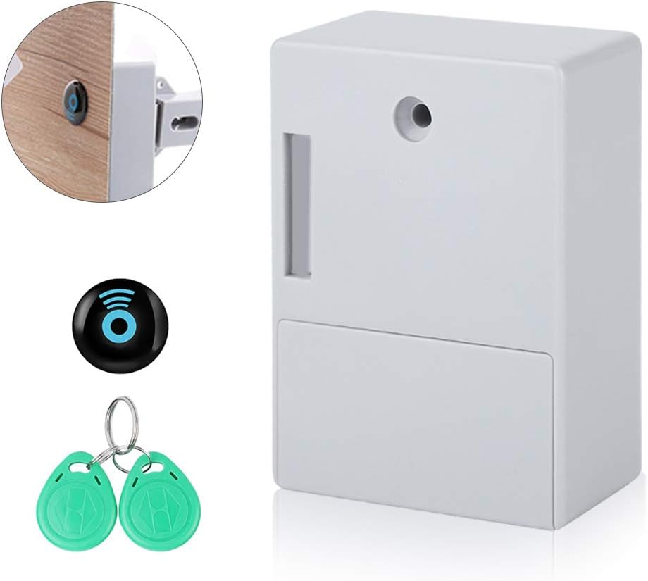 RFID Drawer Lock, Digital Non-Porous Electric Drawer Lock for Kitchen ...