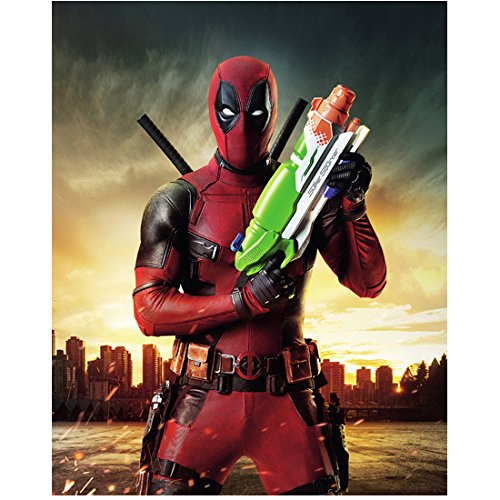 Buy Deadpool Ryan Reynolds as Deadpool with Nerf gun 8 x 10 Inch Photo ...