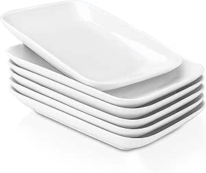 Amazon.com | Delling 8 Inch Rectangular Salad Plates/Appetizer Plates ...