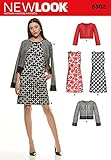 New Look Pattern 6500 Misses Dress with Neckline, Sleeve, and Pocket ...