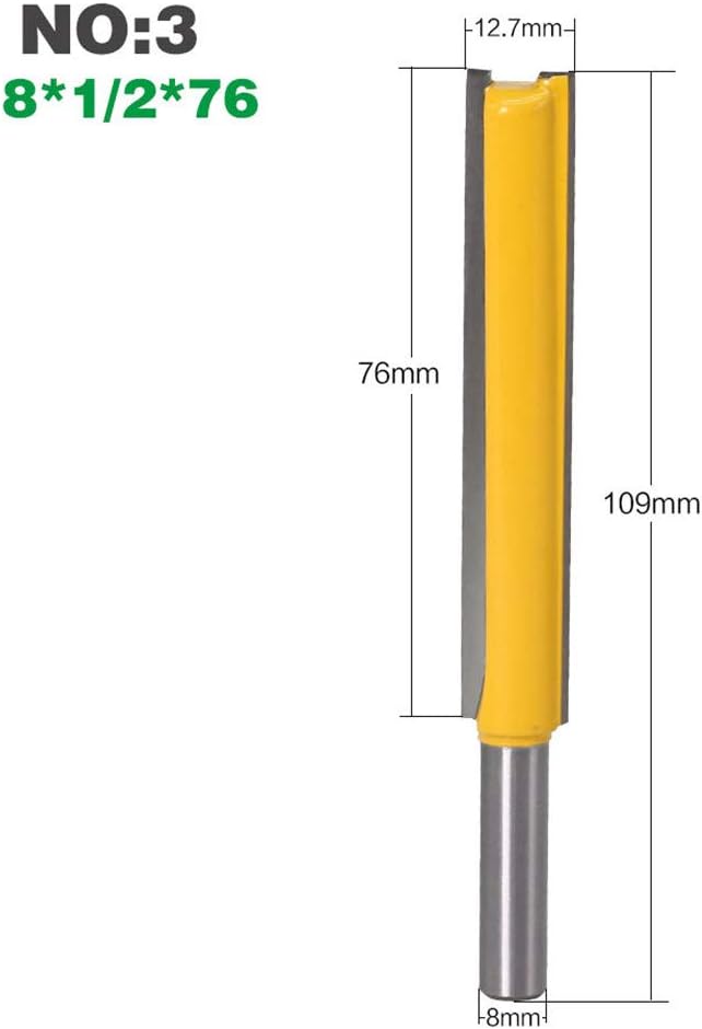 8 mm shank straight cutter cutting blades, 3 pieces, cutter, groove ...
