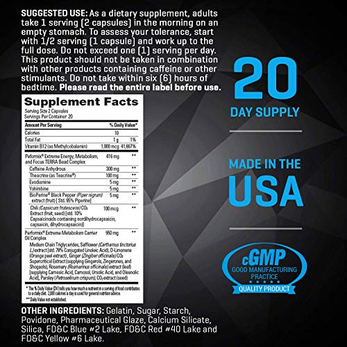 Performix SST Extreme V2X Thermogenic Supplement - 40 Capsules - Focus ...