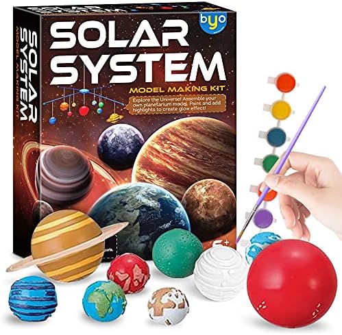 Jorunb Solar System Model Kit with Paint, DIY Planet Model Set, Make ...