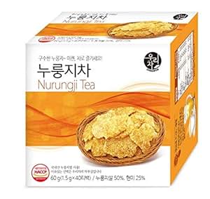 Amazon.com : Korean Scorched Rice Nurungji Tea, 40 Tea Bags (1 Pack ...