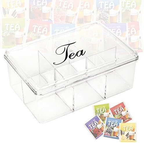 6 Section Acrylic Tea Box: Amazon.co.uk: Kitchen & Home