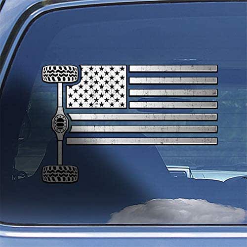Amazon.com: Off-roading American Flag 4x4 Axle Decal Sticker: Handmade