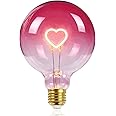 TIANFAN Giant Edison Bulb Heart Led Filament Lamp Bulb 2W Dimmable ...