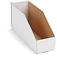 Amazon.com - EXYGLO Cardboard Storage Bins 35 Pack, 9.4x3x4.5 Inch ...