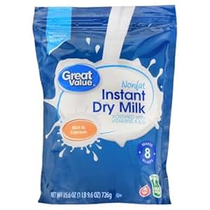 Amazon.com : Great Value Nonfat Instant Dry Milk, 25.6 oz : Grocery ...