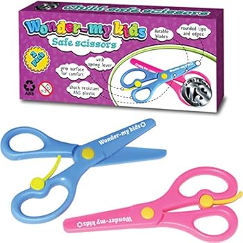 Amazon.com : Training Scissors for Kids, Preschool Children Safety ...