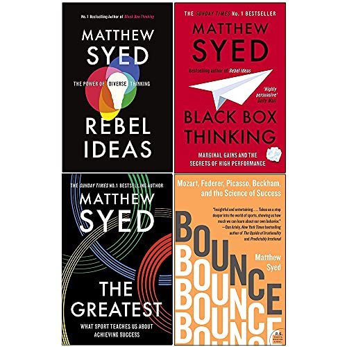 Matthew Syed Collection 4 Books Set (Rebel Ideas [Hardcover], Black Box ...