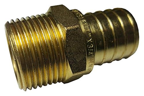 2 Pieces XFITTING 1" Pex x 3/4" Male NPT Threaded Adapter, Pex B Crimp ...
