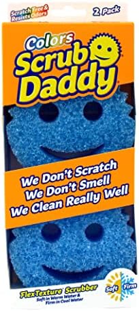 سعر Scrub Daddy Colors, Blue Scrubber, Cleaning Sponges for Washing Up ...