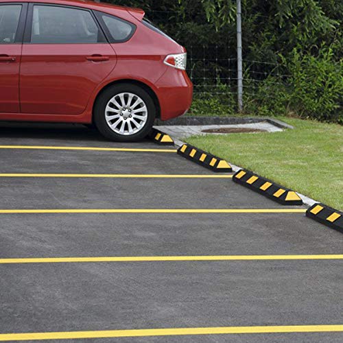 ScinoTec 72" Rubber Parking Block Target with 8 High Reflective Yellow ...