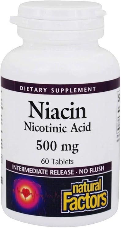 Amazon.com: Natural Factors - Vitamin B3 Niacin Nicotinic Acid 500mg ...