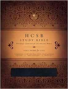 HCSB Study Bible: Holman Christian Standard Bible Black Genuine Leather ...