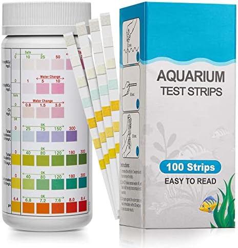 Luxbird 7 in 1 Aquarium Test Strips, Fish Tank Test Kit, 100 Strip Pack ...