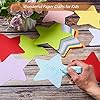144 Pieces Large Star Cut Outs Paper Stars Shapes Assorted Color Star ...