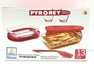 Juego Refractarios Pyrorey Combo 13 piezas con Tapas Plasticas Para ...