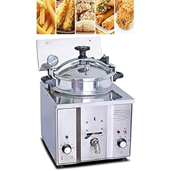 Amazon.com: Chicken Express Pressure Fryer, ixaer Commercial Electric Countertop Pressure Fryer ...