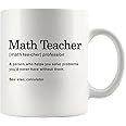 Amazon.com: Math Teacher Definition Mug Appreciation Gifts from ...