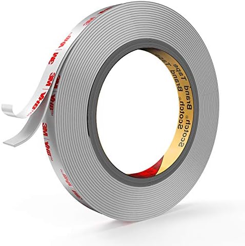 Double Sided Tape, 3M Heavy Duty Waterproof Foam Tape, 16ft X 0.4inch ...