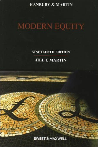 Hanbury & Martin : Modern Equity, 19/Ed: Jill E Martin: 9789384746438 ...