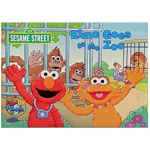 Amazon.com: Sesame Street Pop Up Book - Elmo goes to the Zoo: Toys & Games
