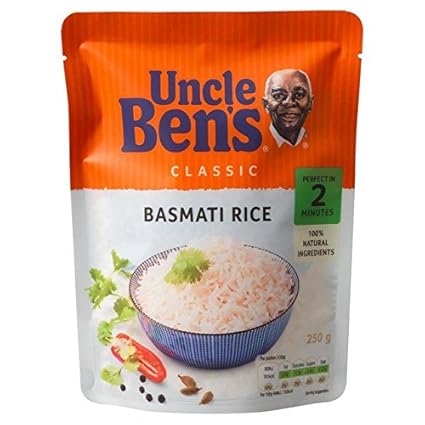 Amazon.com : Uncle Ben's Classic Basmati Microwave Rice 250g - Pack of ...