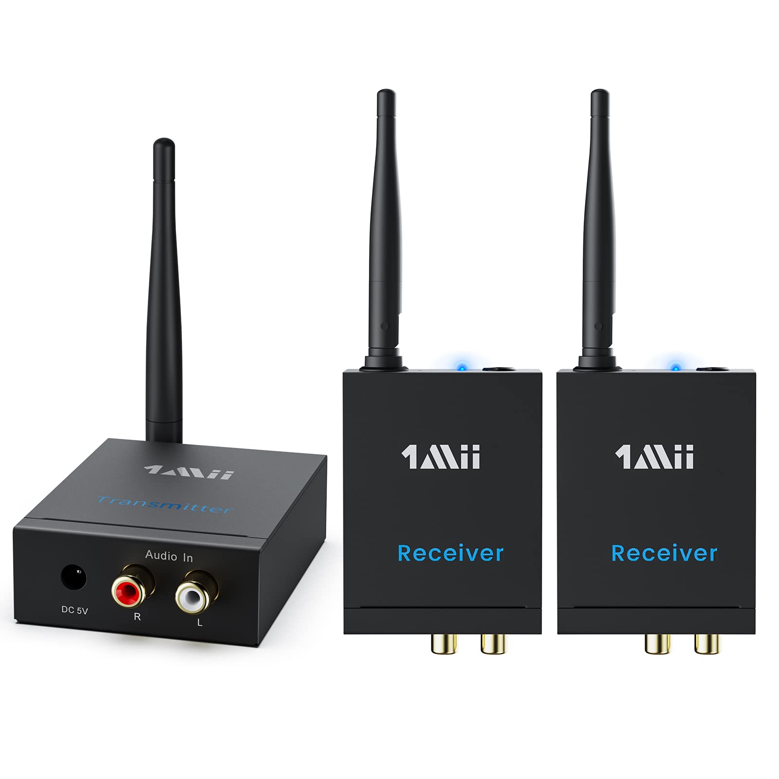Mua 1Mii 3-in-1 Audio Transmitter Receiver, Wireless Transmitter and 2 ...