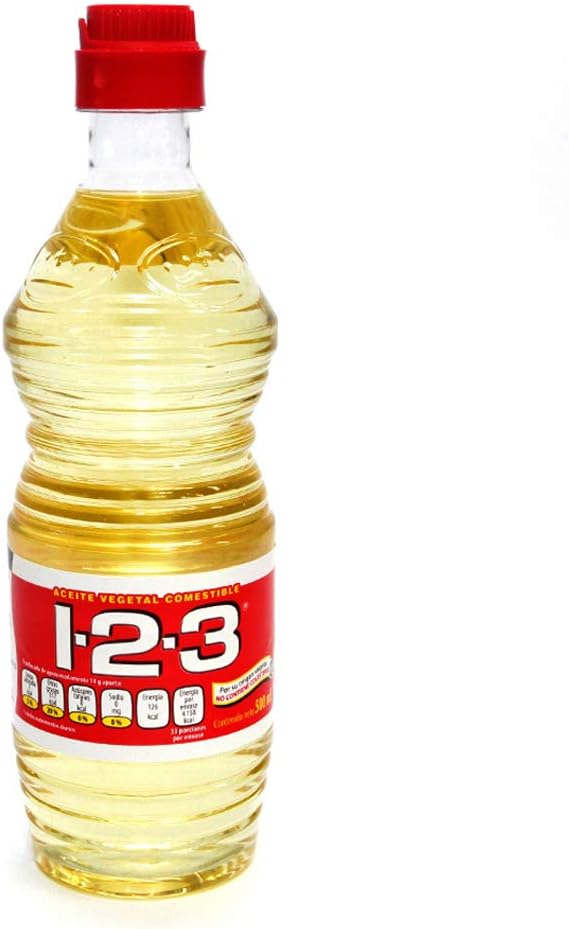 1-2-3, 1 2 3 Aceite Veg 500 Ml, 500 mililitros: Amazon.com.mx ...