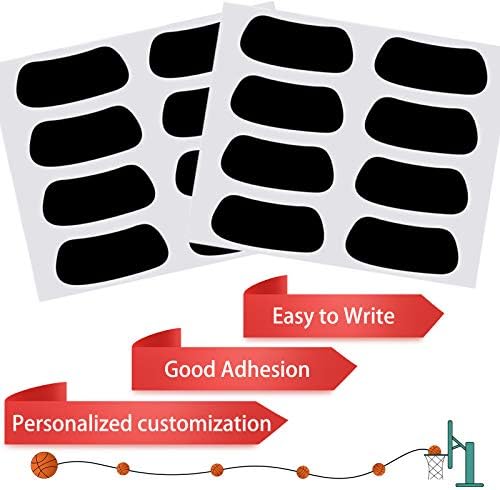 Anteer 60 Pairs Eye Black Stickers for Kids Customizable Sports Face ...