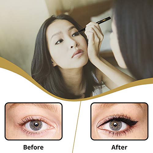 Haluti Collection Liquid Eyeliner Pen, Black, Smudge Proof and Waterproof Precision for Long ...