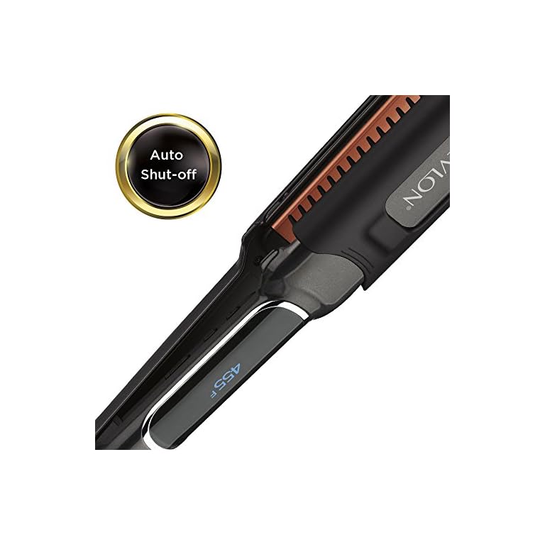 Revlon Salon Straightener Copper + Ceramic Flat Iron, 1-1/2