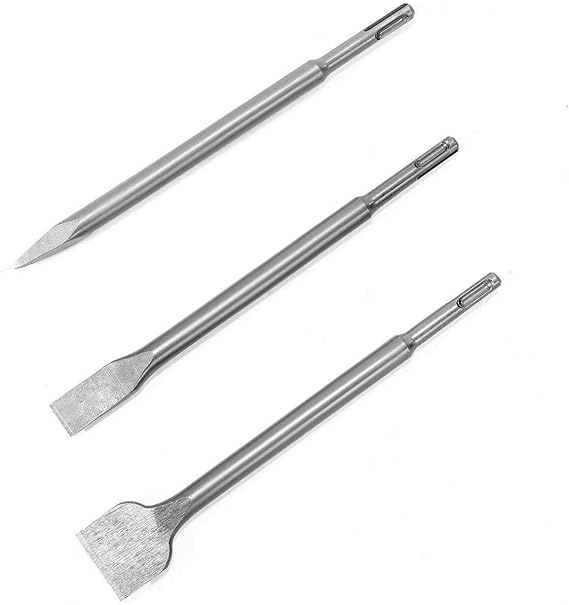 TimmyHouse Chisel Bull Point Scraper Bit Set for SDS Plus Roto Rotary ...