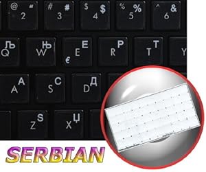 Amazon.com: SERBIAN KEYBOARD LABELS LAYOUT ON TRANSPARENT BACKGROUND ...