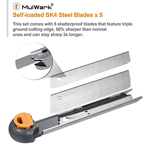 MulWark Heavy Duty Zinc-Alloy SK4 Snap-Off Easy Loading Retractable ...