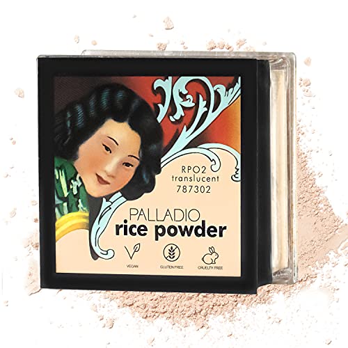Palladio Rice Powder, Translucent, Loose Setting Powder, Absorbs Oil ...