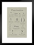 Amazon.com: Punctuation Grammar and Writing Classroom Cool Wall Decor ...