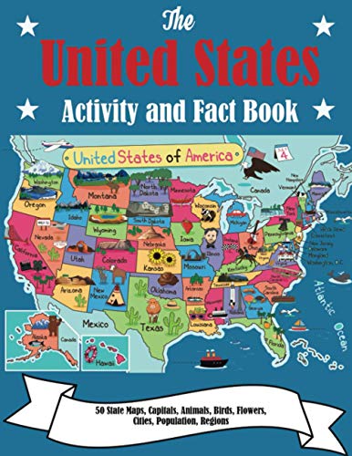 The United States Activity and Fact Book: 50 State Maps, Capitals ...