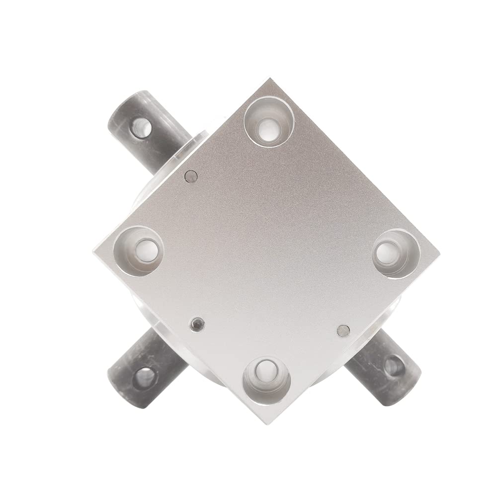 PGFUN 1:1 Right Angle Tapered Bevel Gearbox 1.5 Module 20 Teeth 90° Angle Drive Steering Gear ...